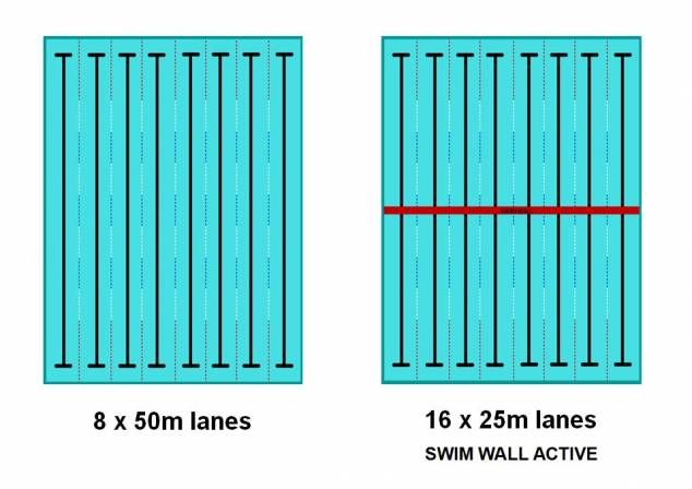 Olympic Swimming Pool Lanes