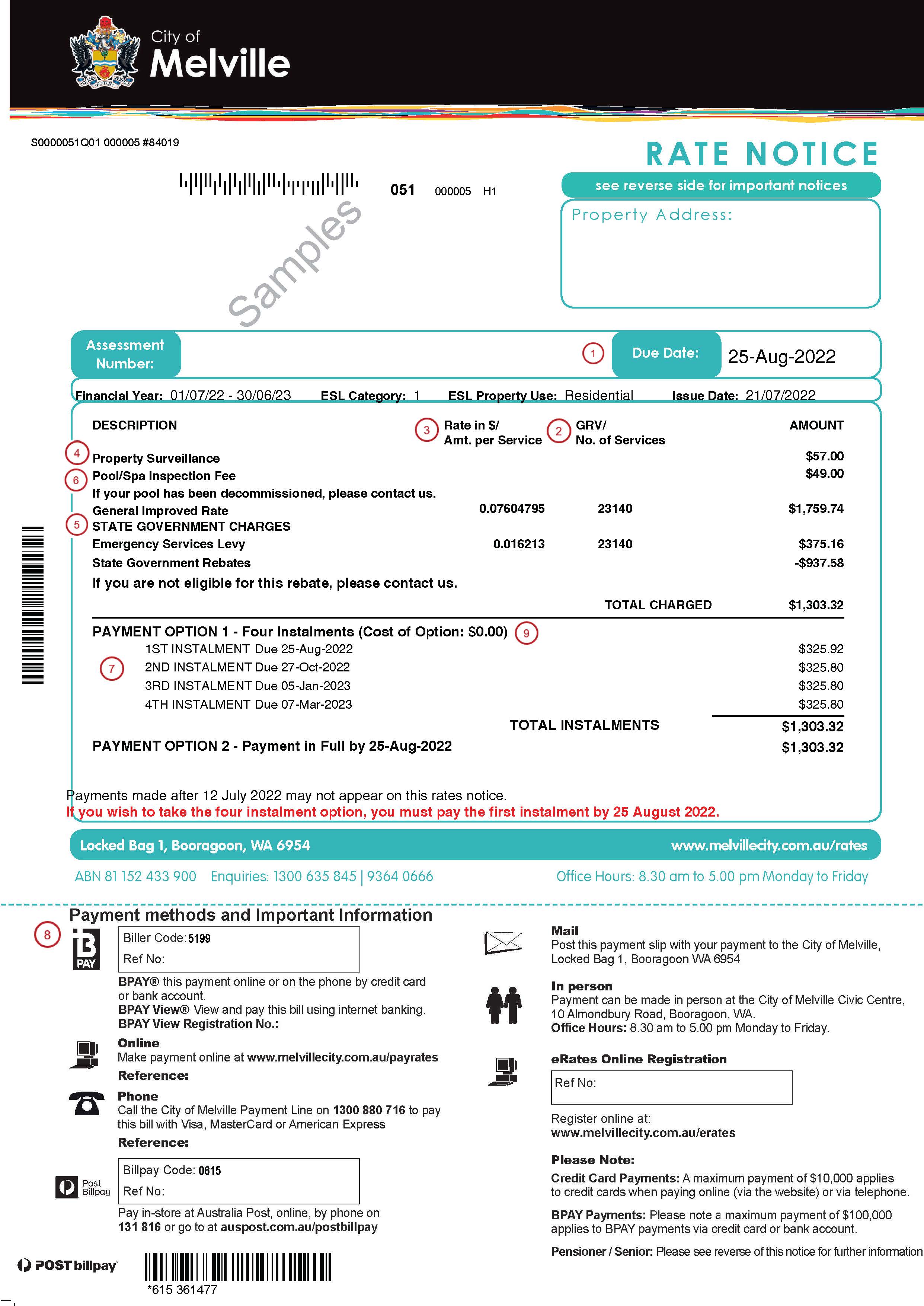 FAQs and About Your Rates - City of Melville